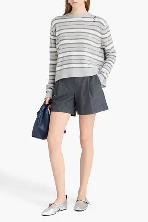 Marni Striped Wool And Cashmere-blend Sweater