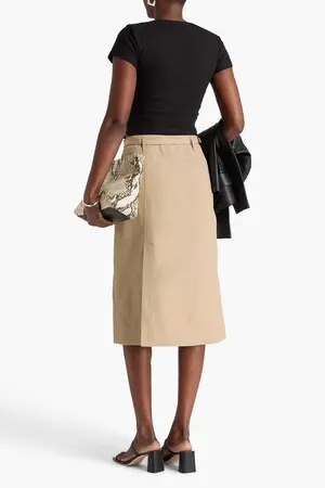 3.1 Phillip Lim Cotton-blend Twill Skirt With Zip Detail