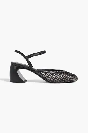 3.1 Phillip Lim Id Embellished Mesh Mary Jane Pumps