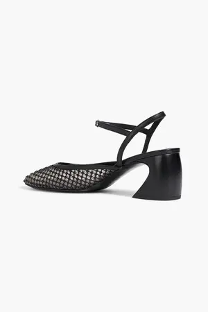 3.1 Phillip Lim Id Embellished Mesh Mary Jane Pumps