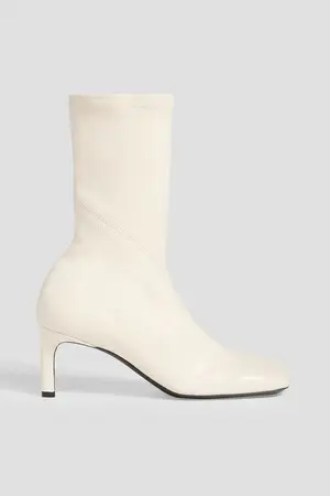 JIL SANDER Leather Sock Boots - Off-white