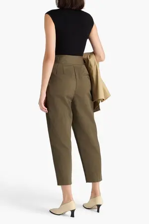 3.1 Phillip Lim Cropped Cotton Tapered Pants