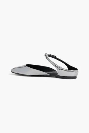 3.1 Phillip Lim Mirrored-leather Mary Jane Flats