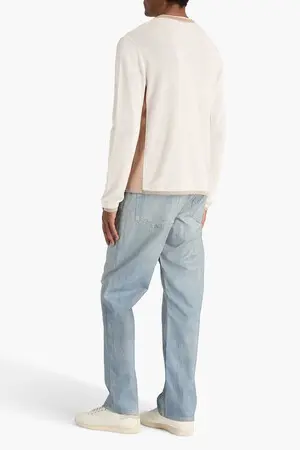 Rag & Bone Harvey Ribbed Cotton-blend Sweater - Ecru