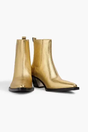 3.1 Phillip Lim Downtown Metallic Leather Chelsea Boots