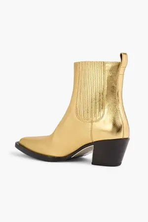 3.1 Phillip Lim Downtown Metallic Leather Chelsea Boots