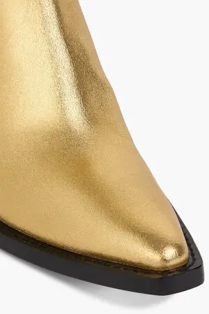 3.1 Phillip Lim Downtown Metallic Leather Chelsea Boots