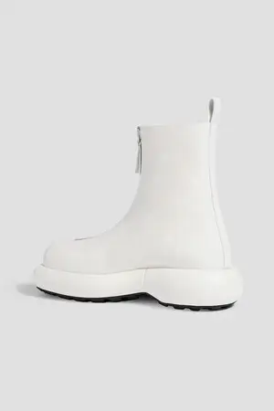 JIL SANDER Leather Ankle Boots