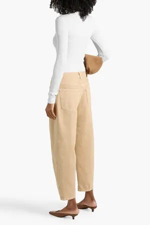 TOTEME High-rise Tapered Jeans - Beige