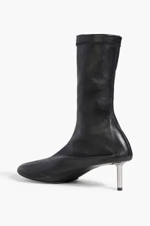 JIL SANDER Leather Sock Boots