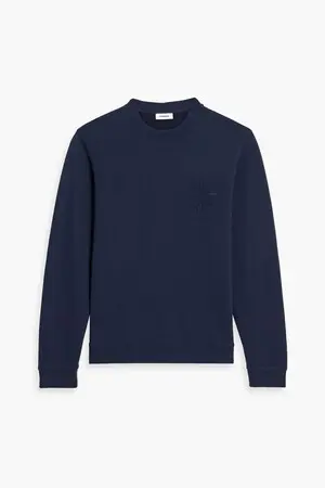 Sandro Embossed Cotton-terry Sweatshirt