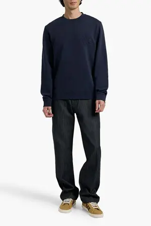 Sandro Embossed Cotton-terry Sweatshirt