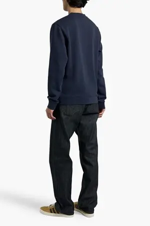 Sandro Embossed Cotton-terry Sweatshirt