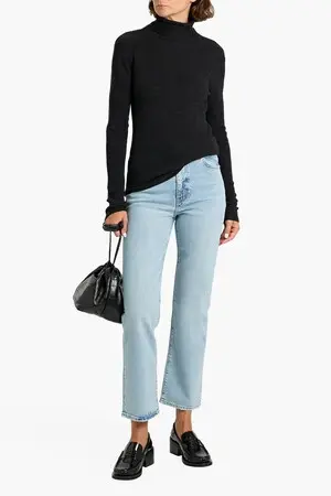 FRAME The Pixie Ruler High-rise Straight-leg Jeans