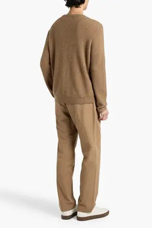 Paige Homann Brushed Ribbed Merino Wool-blend Cardigan