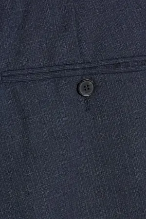 Sandro Tapered Wool Trousers - Navy