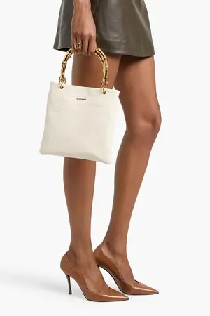JIL SANDER Croc-effect Leather Tote