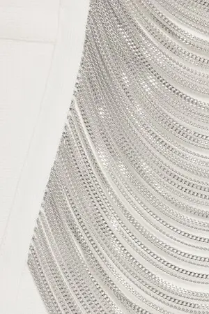 Herve Leger Franchesca Chain-embellished Bandage Midi Dress