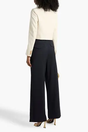 NILI LOTAN Beauregard Cropped Wool-twill Blazer