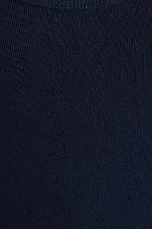 NILI LOTAN Judy Cotton-jersey Maxi Dress - Navy