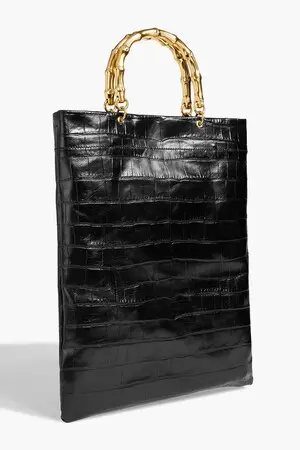JIL SANDER Croc-effect Leather Tote