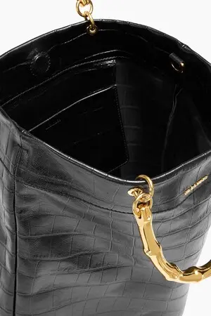 JIL SANDER Croc-effect Leather Tote
