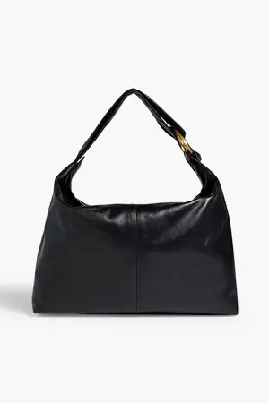 JIL SANDER Leather Shoulder Bag - Black