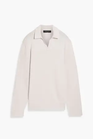 Rag & Bone Dominic Wool And Cashmere-blend Polo Sweater