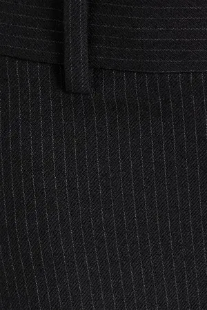 NILI LOTAN Corette Pinstriped Wool-twill Straight-leg Pants