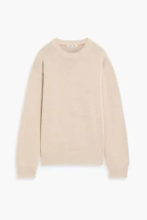ALEX MILL Gabriel Cotton And Linen-blend Sweater - Beige