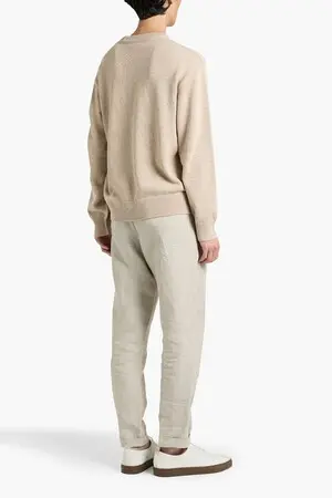 ALEX MILL Gabriel Cotton And Linen-blend Sweater - Beige