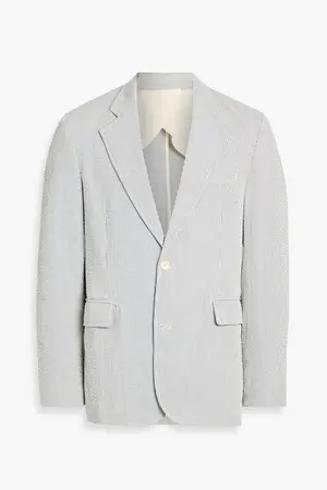 ALEX MILL Cooper Striped Cottonseersucker Blazer