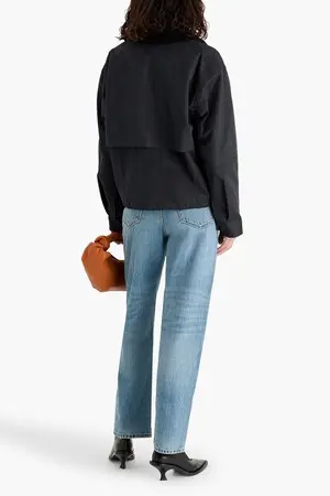 ALEX MILL Kenzie Corduroy-trimmed Cotton-blend Hooded Jacket