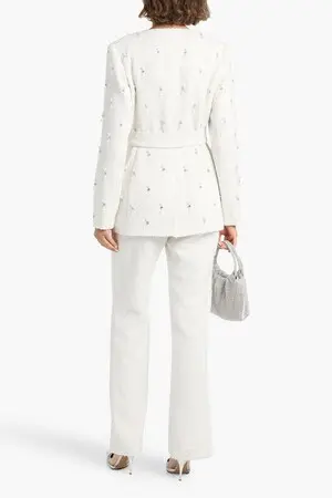 Badgley Mischka Embellished Tweed Jacket