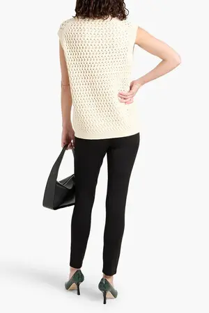 Theory Cable-knit Cotton-blend Vest