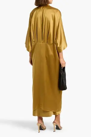 THE SEI Silksatin Kimono - Mustard
