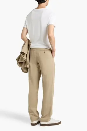 ALEX MILL Cooper Cotton And Linen-blend Twill Pants - Sand
