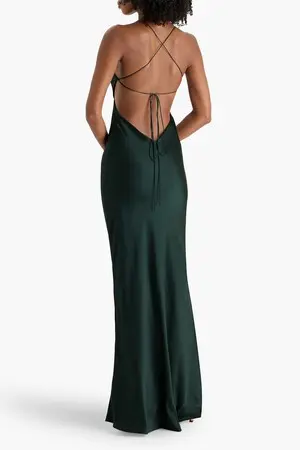 THE SEI Cutout Silk-satin Gown