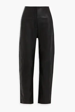 THE SEI Leather Straight-leg Pants