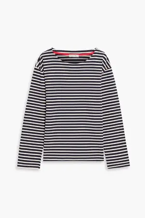 ALEX MILL Striped Cotton-jersey Top