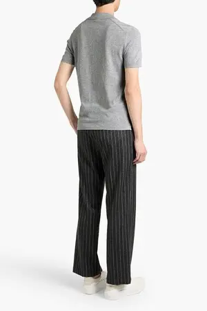 ALEX MILL Aldrich Cotton And Hempblend Polo Shirt - Gray