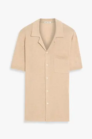 ALEX MILL Aldrich Cotton And Hempblend Polo Shirt Sand