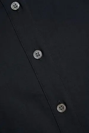 Theory Linen-blend Midi Shirt Dress - Charcoal