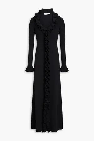 Zimmermann Ruffled Wool Maxi Dress