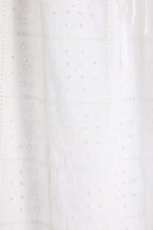 GANNI Ruffled Broderie Anglaise Cotton Coverup