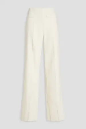 Sandro Woven Flared Pants - Ecru