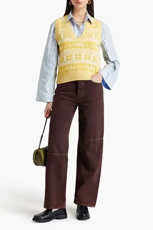 GANNI High-rise Straight-leg Jeans