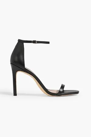 STUART WEITZMAN Amelina 95 Leather Sandals - Black