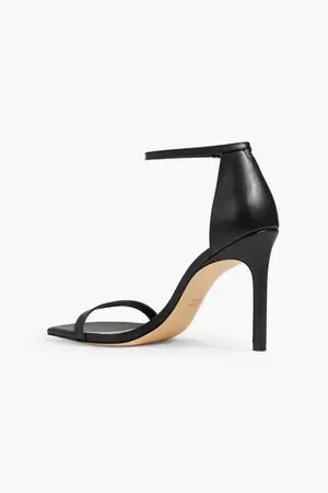 STUART WEITZMAN Amelina 95 Leather Sandals - Black
