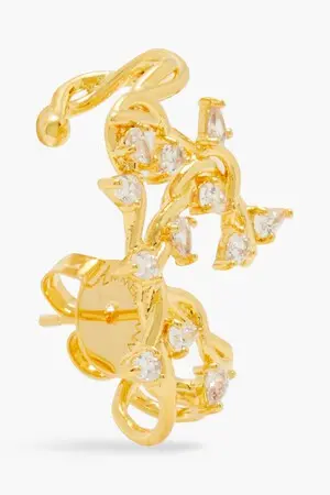 Zimmermann 12karat Plated Crystal Ear Cuff